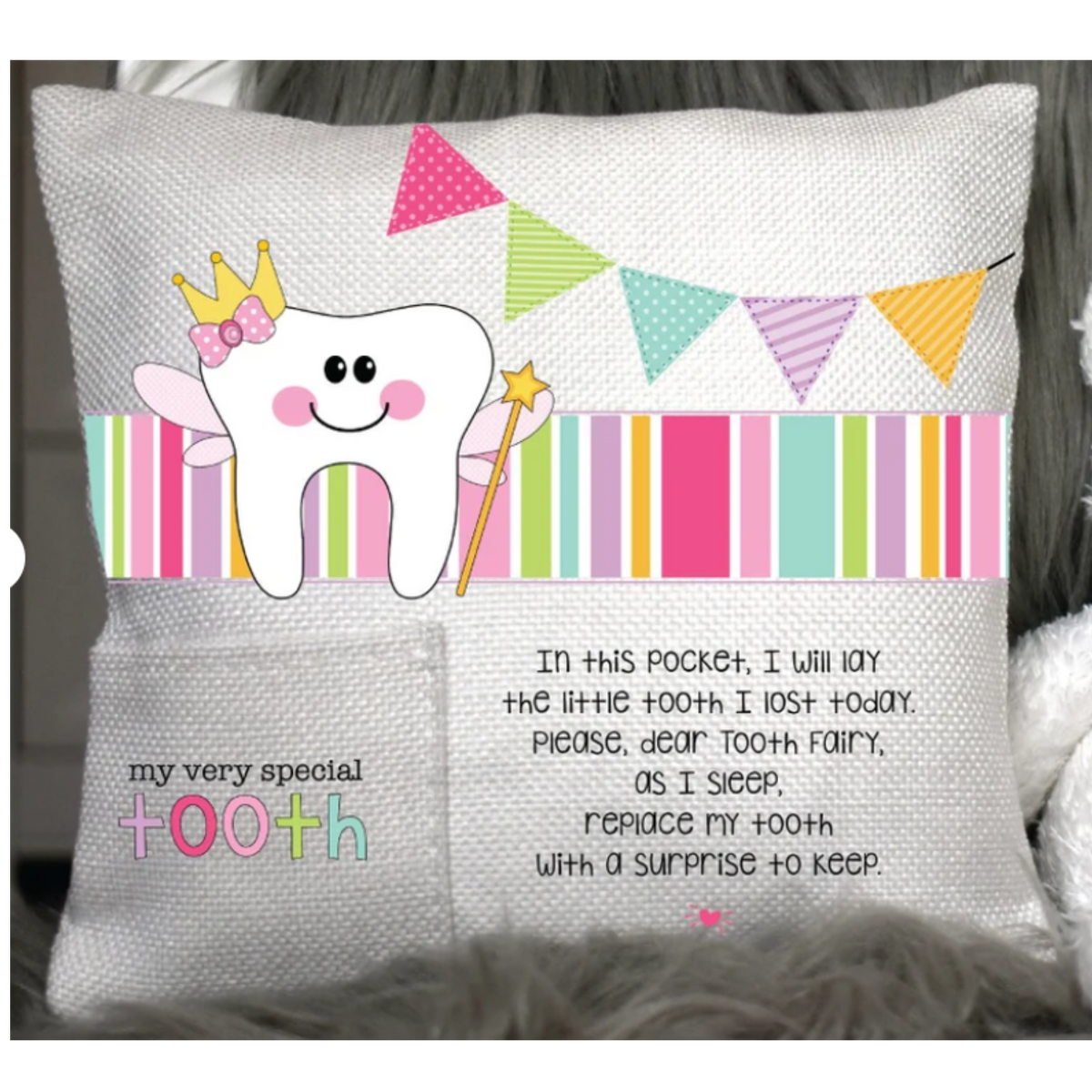 Personalized Tooth Fairy Pillow – prettyonpurpose.biz